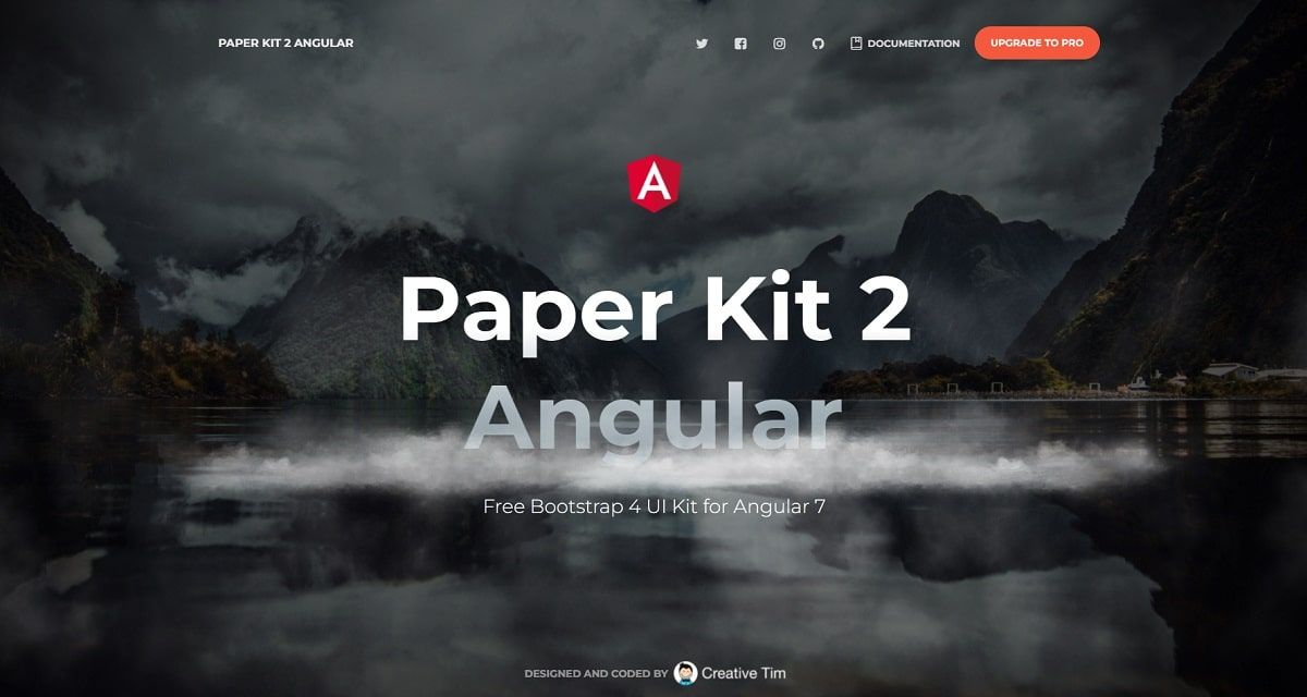 Paper Kit 2 Angular - Free Template