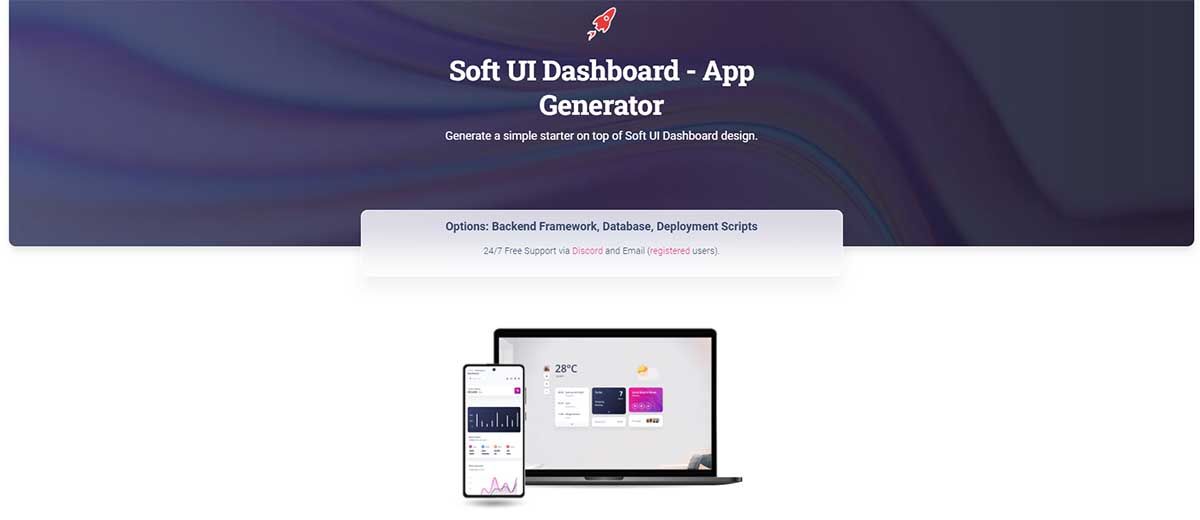 Flask Soft Dashboard - Simple Starter generated by AppSeed
