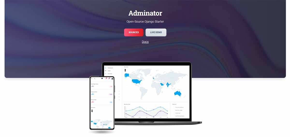 Adminator - Free Django Template