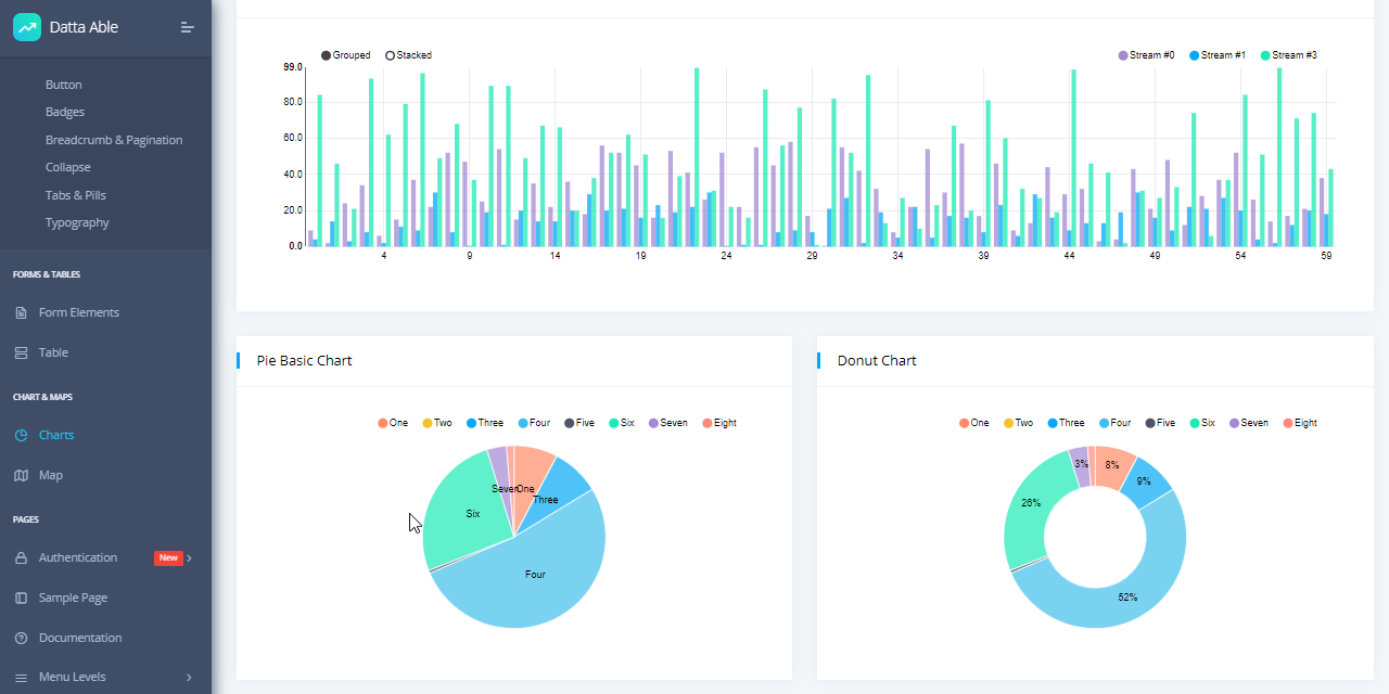 Datta Able Template - React