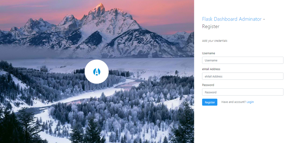 Flask Dashboard - Adminator Design