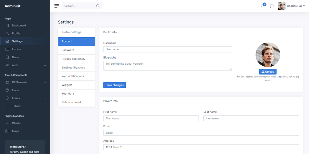 AdminKit - Free BS5 Admin Template
