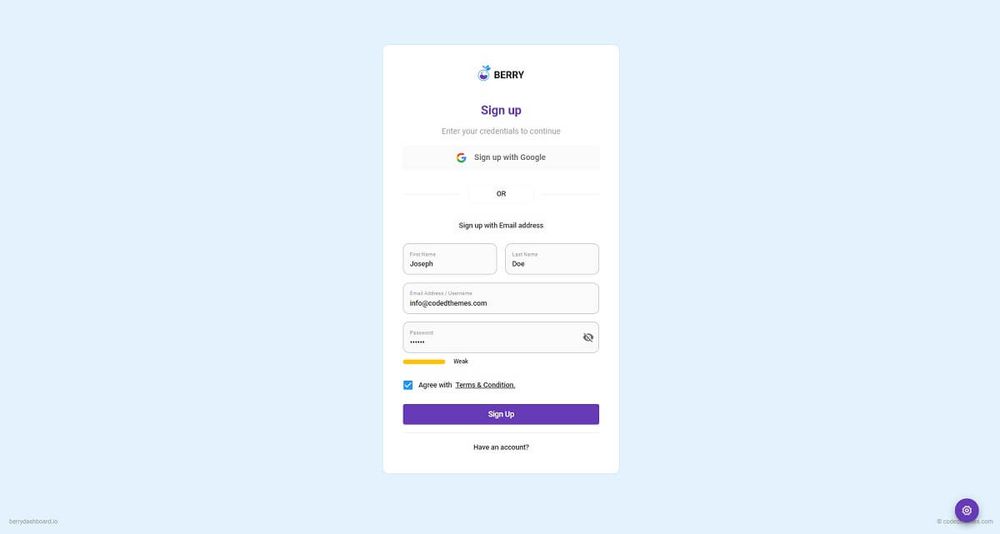 React Berry Dashboard - 360 Degrees Review