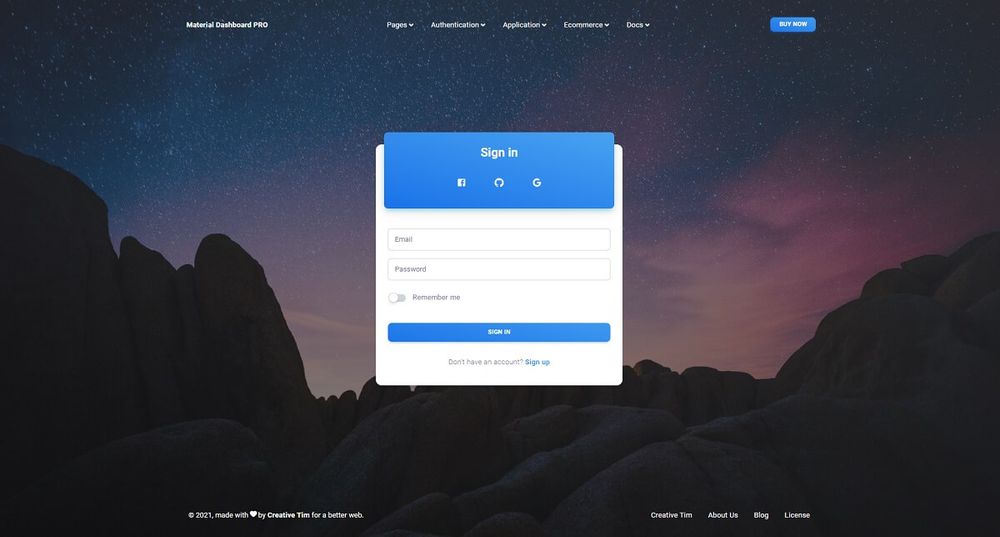 Material Dashboard 2 PRO React