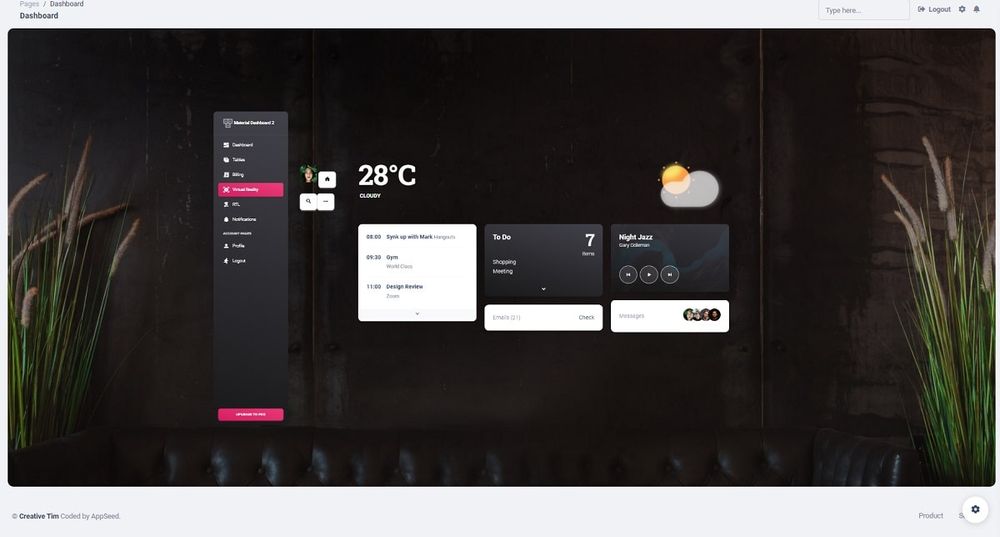 Flask Material Dashboard - Free Starter