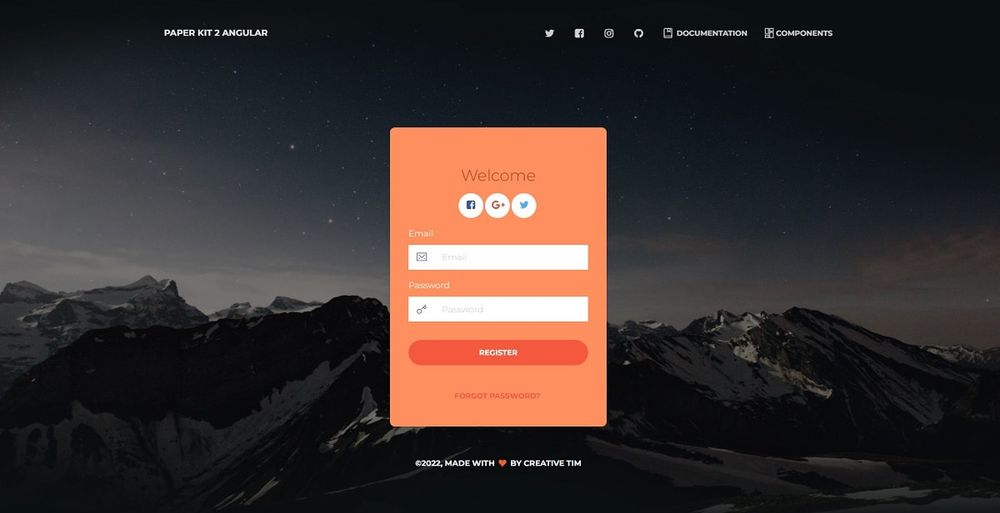 Paper Kit 2 Angular - Free Template