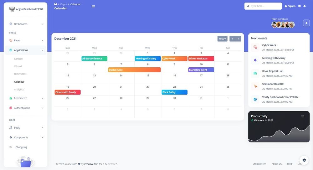 Argon Dashboard 2 PRO - Premium BS5 Template