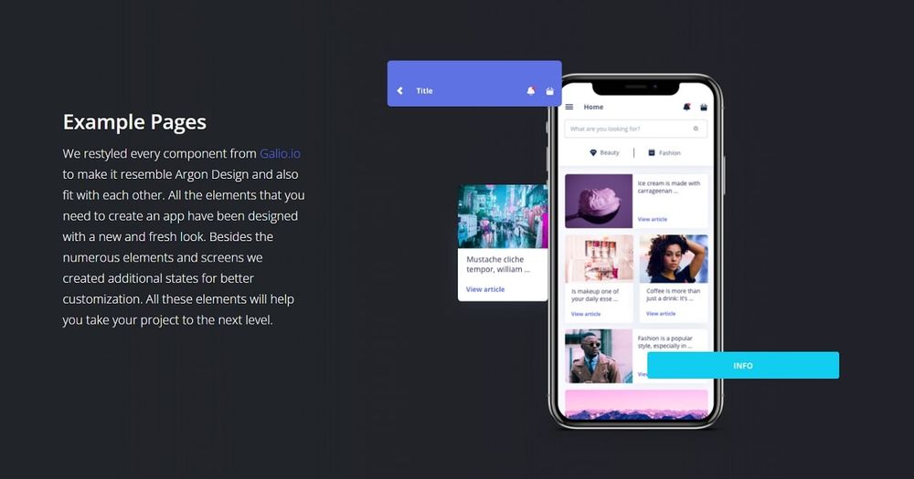 Argon React Native - Free Template