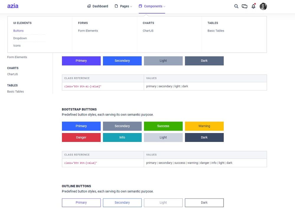 Azia Admin Angular - Free Template