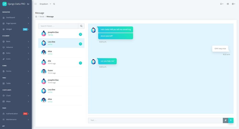Django Datta Able - Premium Starter