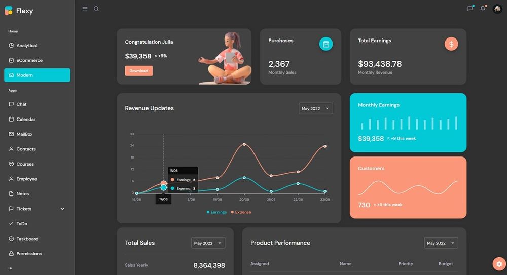 Flexy Material Angular PRO