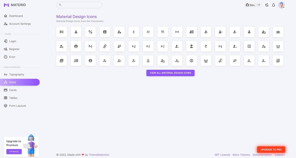 Materio – Free MUI React NextJS Admin Template