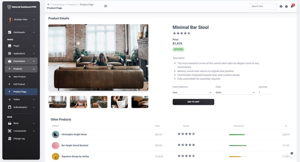 NextJS Material Dashboard 2 PRO (Updated)