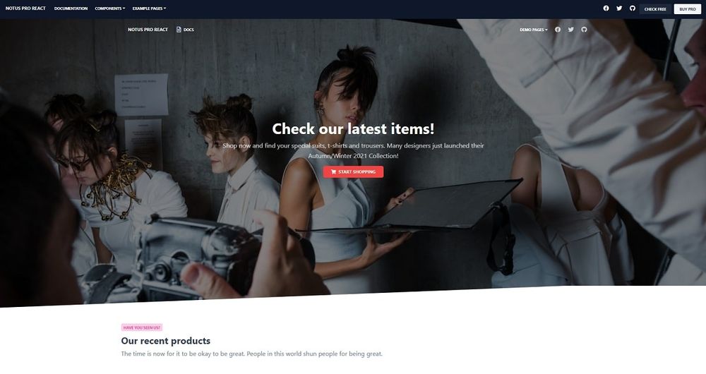 Notus PRO React - Premium UI Kit and Dashboard
