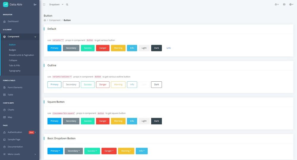 Datta Able Open Source React Template
