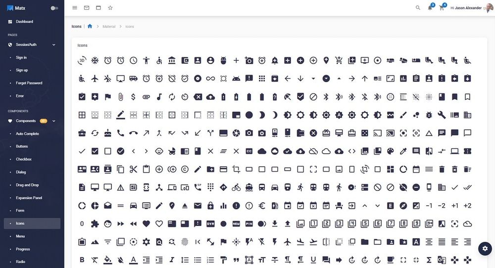 MatX - Open-Source React Dashboard