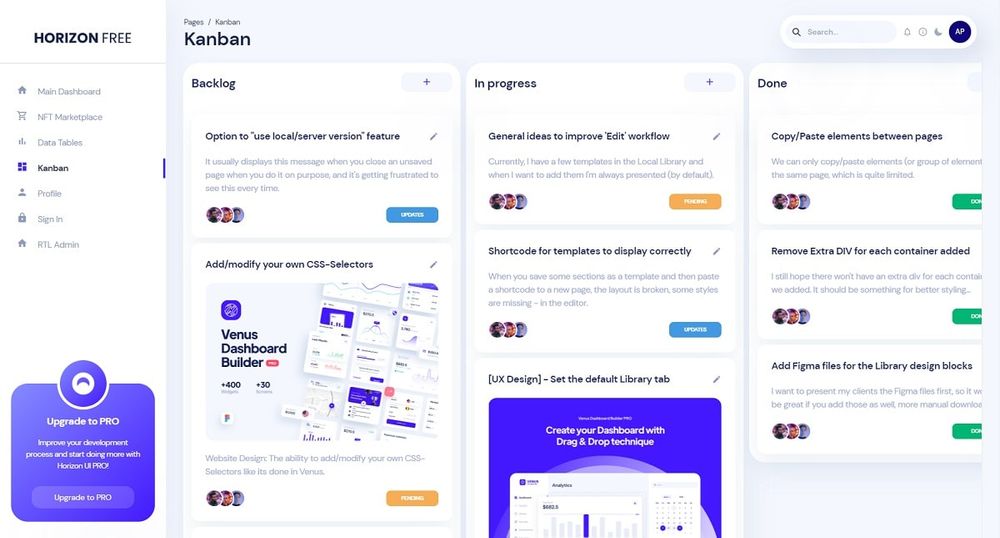 Horizon UI - Open-Source React Template