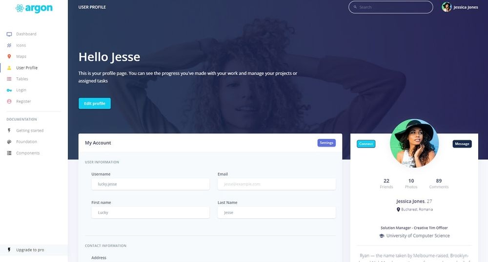 Open-Source MUI Template - Argon Dashboard