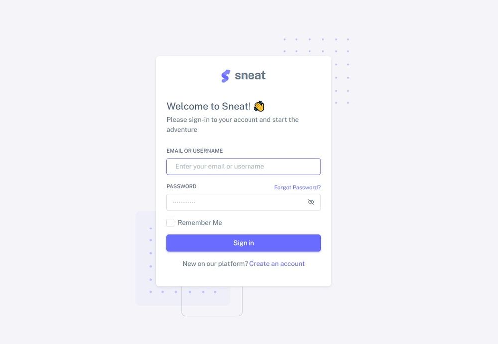 Sneat - Free Bootstrap 5 Template Sneat - Free Bootstrap 5 Template