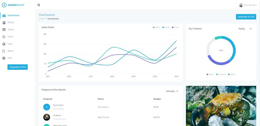 AdminWrap - Free Bootstrap Template