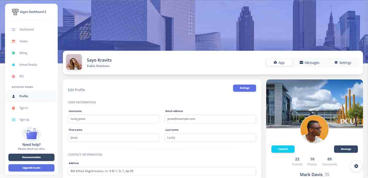 Argon Dashboard - Free Bootstrap5 Template Argon Dashboard - Free Bootstrap5 Template