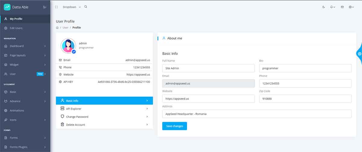 Datta Able - Flask Starter (premium starter)