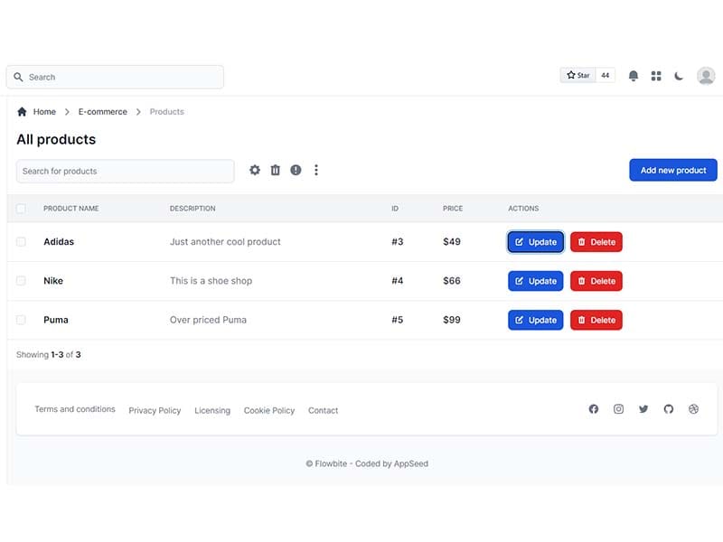 Free Django Admin Template - Volt Design