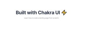 Chakra UI - Components for React | Admin Dashboard