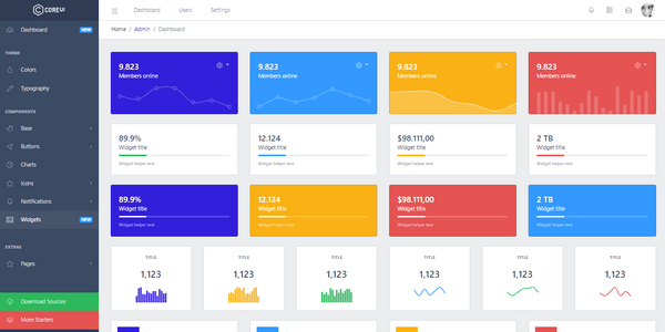 CoreUI - Open-Source Starters