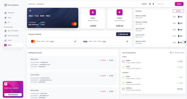 Soft UI - Open-Source Bootstrap 5 Templates
