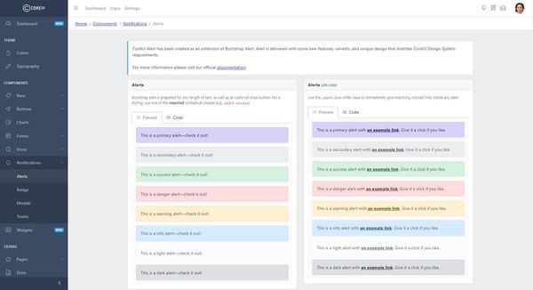 Free Bootstrap Dashboard - CoreUI