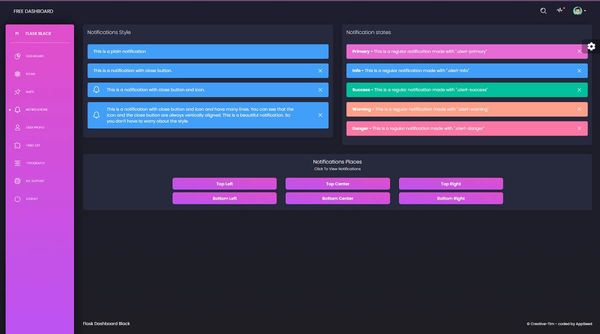 Flask Black Dashboard - Open-Source Starter Flask Black Dashboard - Open-Source Starter