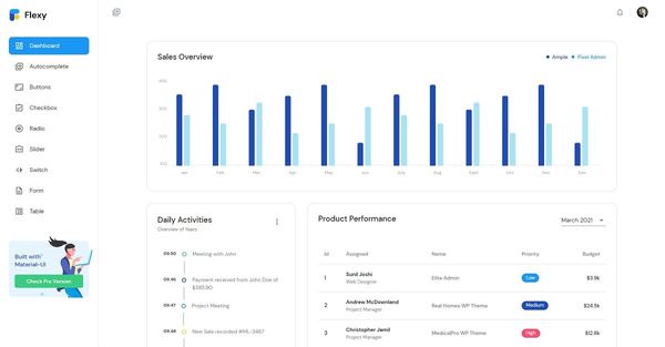 React MUI Templates - Open-Source and FREE
