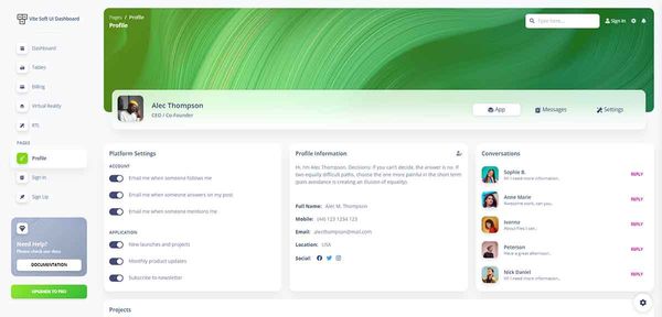 Soft UI Dashboard - Free Vue3/Vite Template