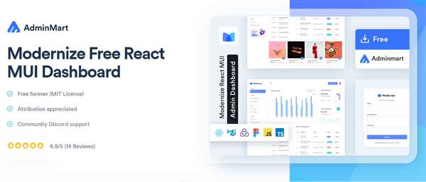 Github React Dashboards - Open-Source and Free